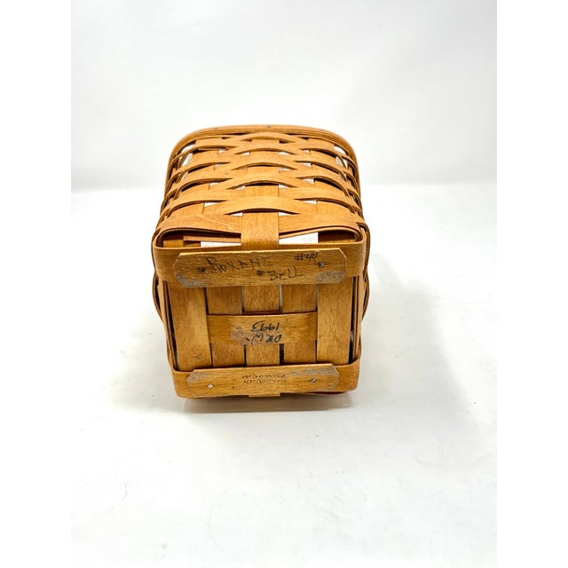 20th Century Longaberger Basket With Original Insert and Paperwork ...