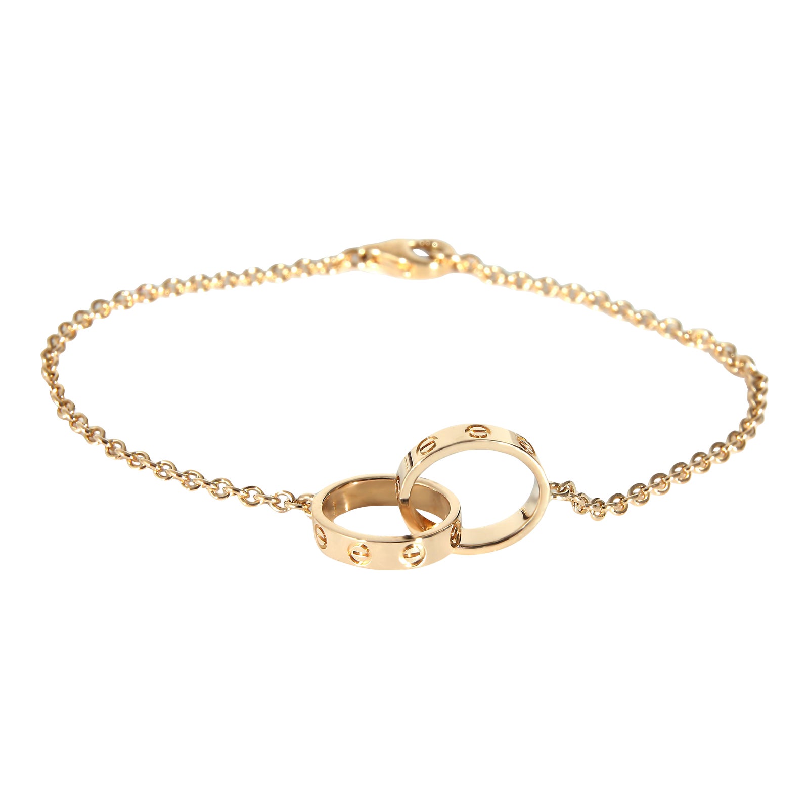 Cartier Love Bracelet On Chain [Yellow Gold] | Chairish