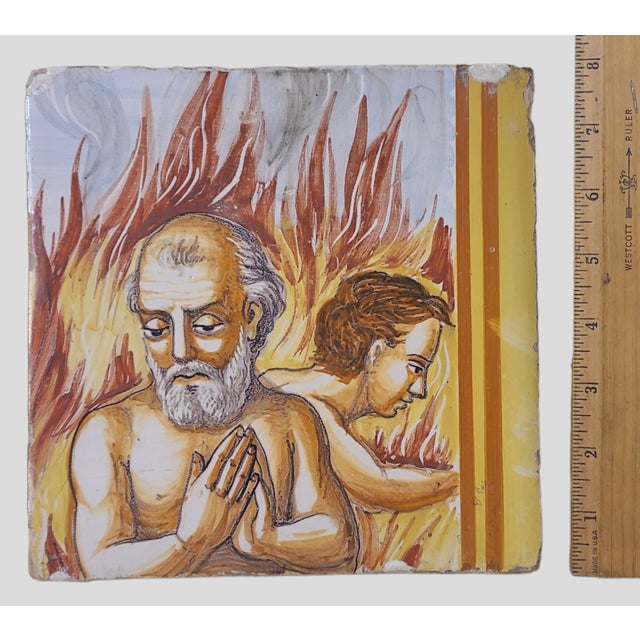 Antique Late 19th Century Terra Cotta Ceramic Hand Painted Figural ...