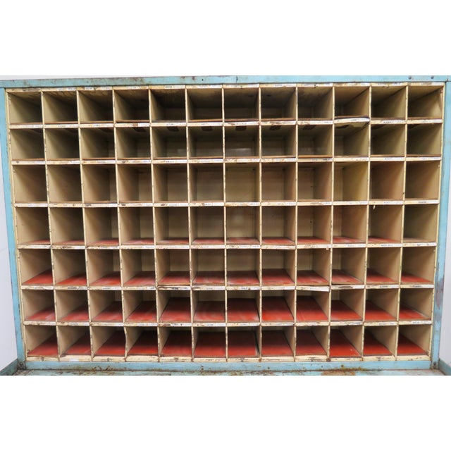 Vintage Mid Century Post Office Metal Postal Sorting Table, Sorting ...