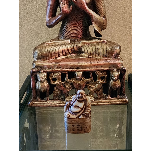 Antique Sculpture of the Jina Buddha Vairochana | Chairish