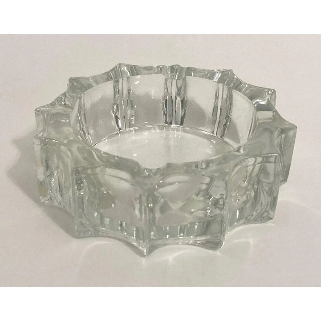 1940s Large Glass Ashtray | Chairish