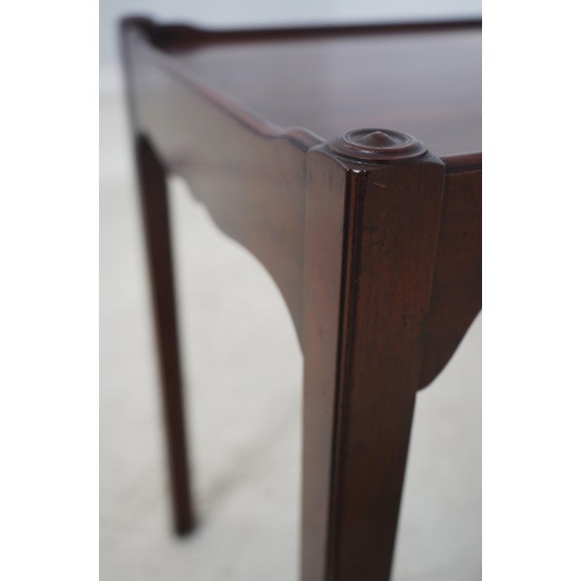 Kittinger Chippendale Style Mahogany Occasional Table | Chairish