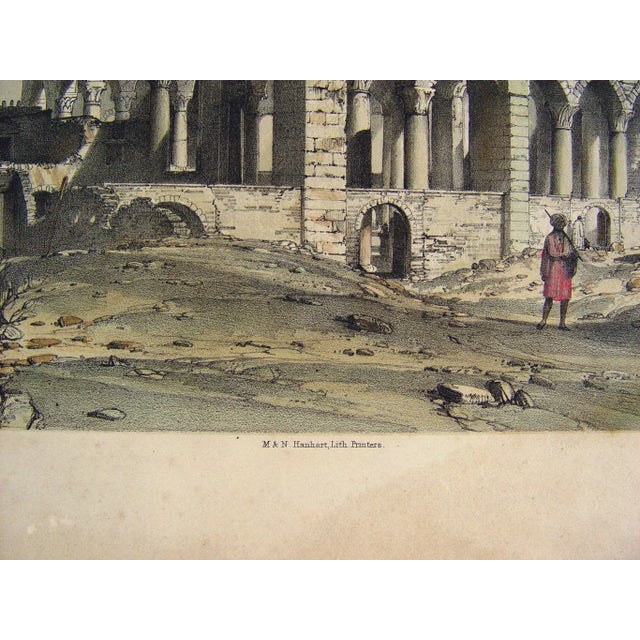 Mid 19th Century Josephs Hall, Cairo Egypt, 1840 | Chairish