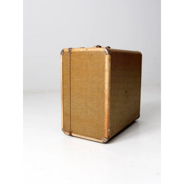 Vintage Square Suitcase | Chairish
