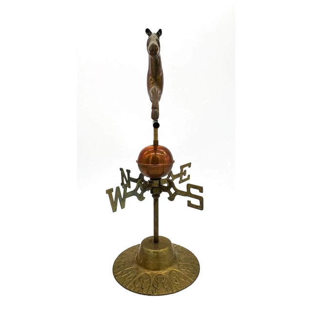 Vintage Country Copper and Brass Horse Weathervane | Chairish