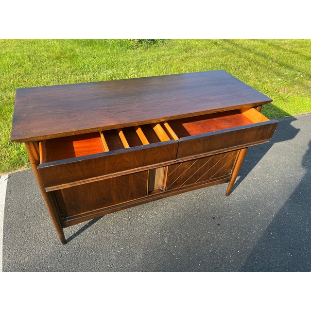 1960s Vintage Mid-Century Modern Walnut Server by Dixie | Chairish
