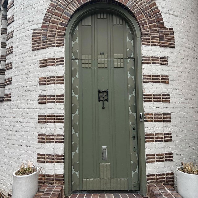American Denver Painted Pine and Iron Single Arched Historic G. S. Jaka ...