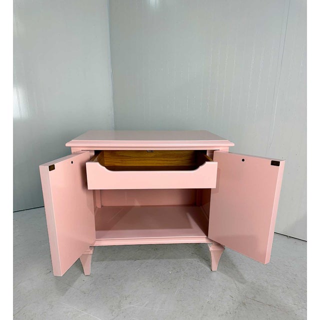 Mid Century Transitional Style Side Table Nightstand by Romweber in ...