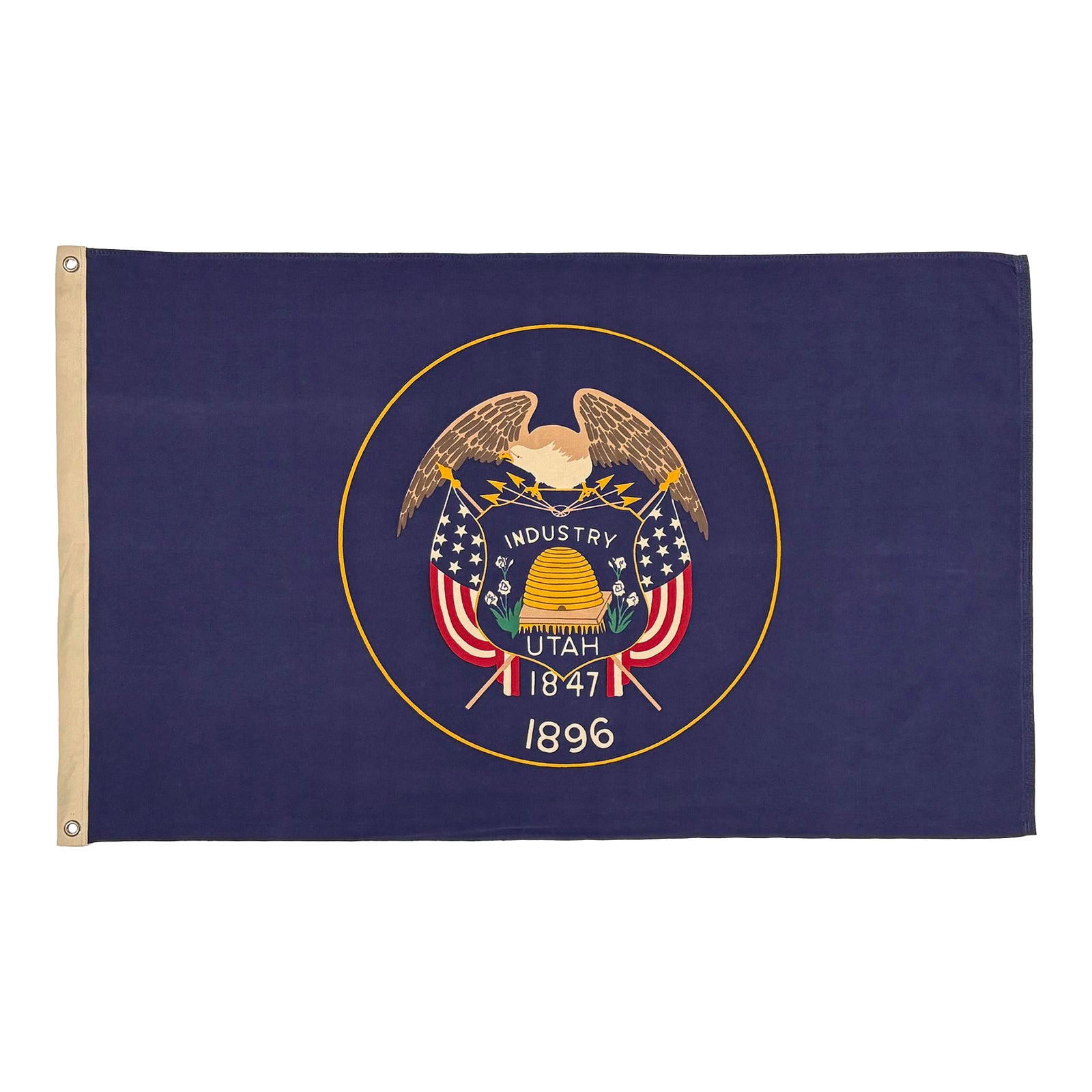 Vintage Cotton State Flag of Utah | Chairish
