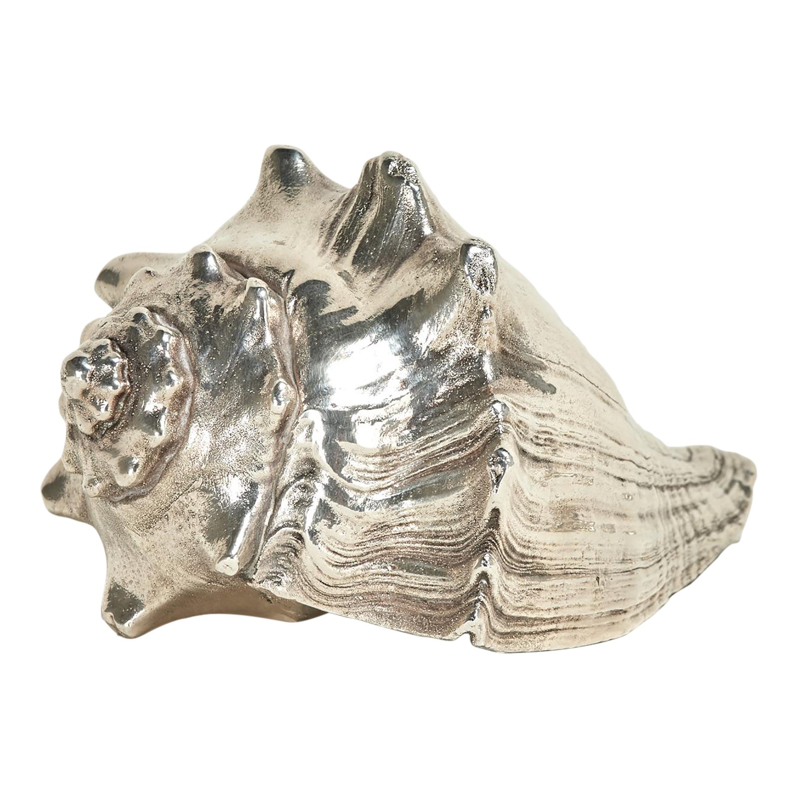 Mid Century Italian Sterling Coated Seashell by Federico Buccellati ...
