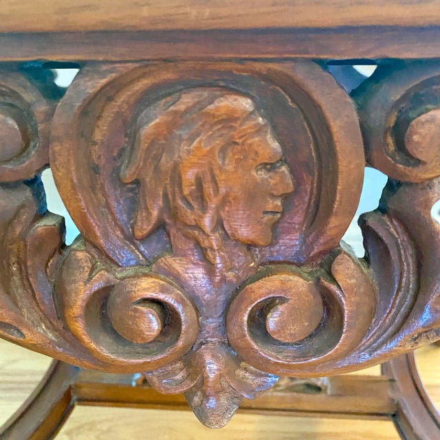 Early 20th Century Renaissance Style Coffee or Accent Table With Hand ...