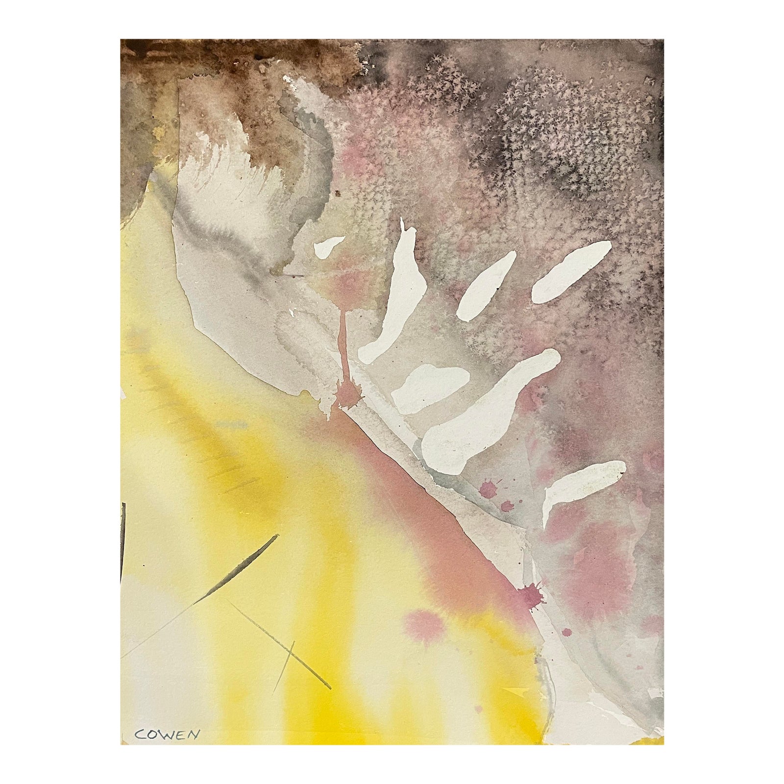1990s Abstract Beth Cowen Painting | Chairish