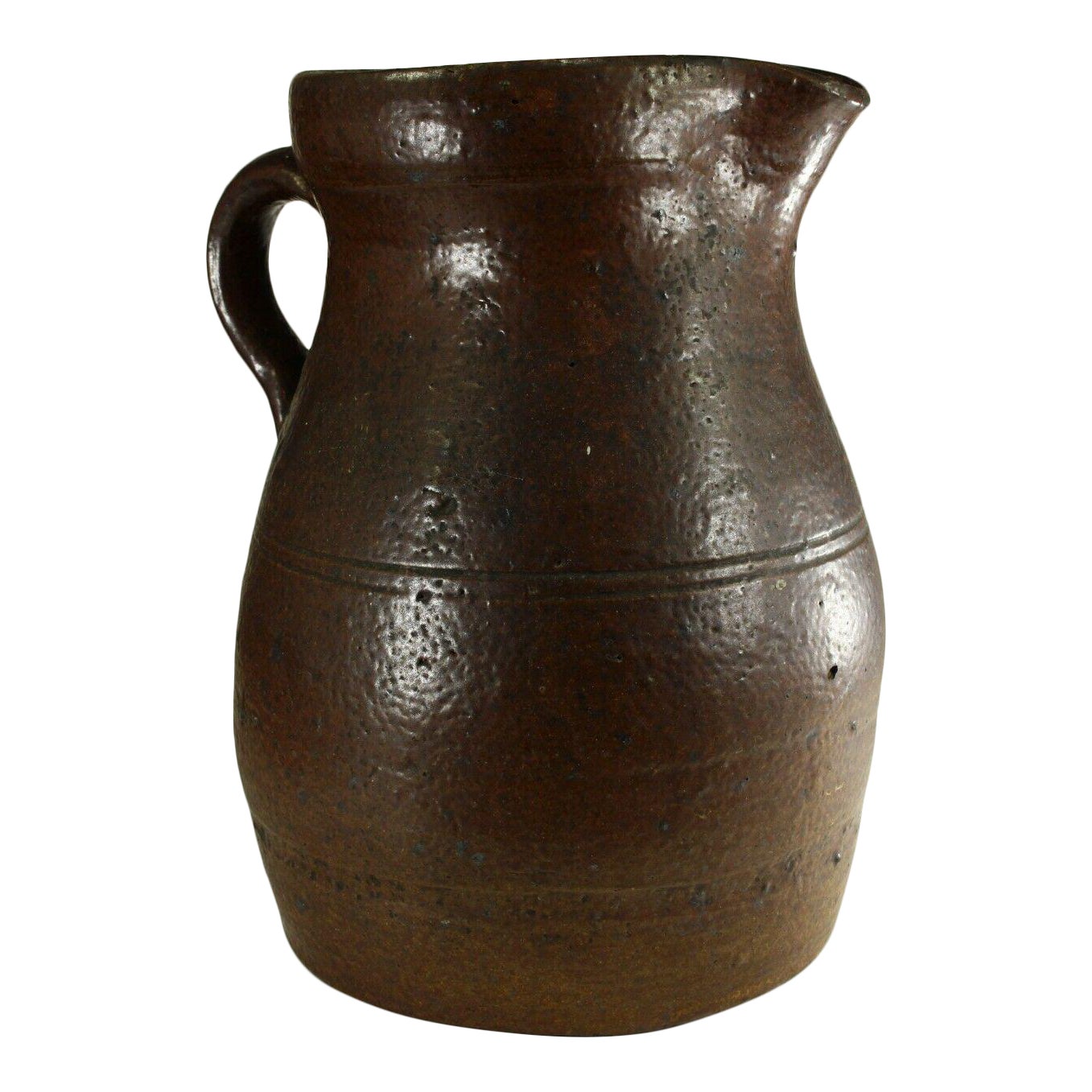 1700-1800 Extra Large Salt-Glazed Stoneware Pitcher Jug | Chairish