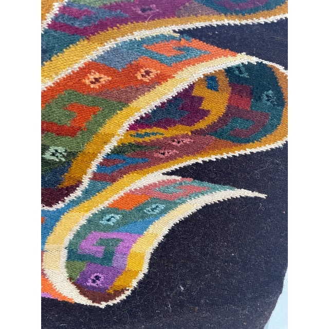 1970s Eddie Sulca Peruvian Woven Abstract Tapestry | Chairish