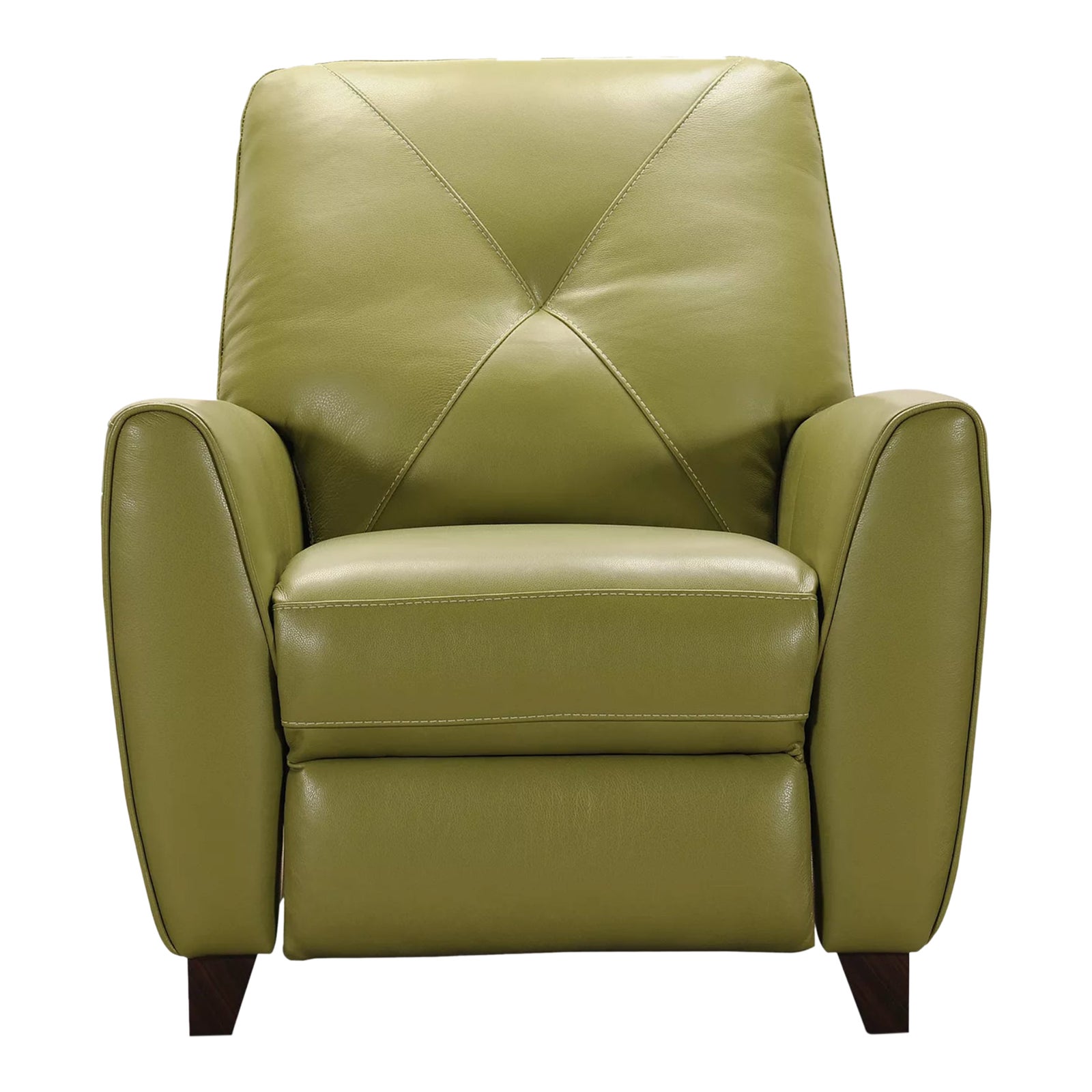 Green Leather Recliner | Chairish