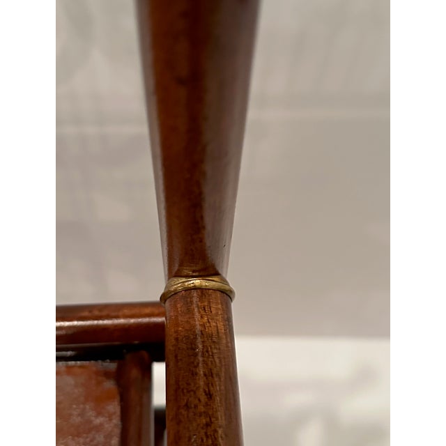 Antique Mahogany Book Shelf With Lyre Motif | Chairish