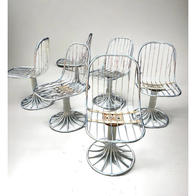 Vintage Gastone Rinaldi Rima Wire Margot Chairs | Chairish
