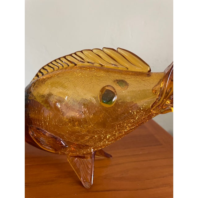 Mid Century Blenko Glass Fish | Chairish