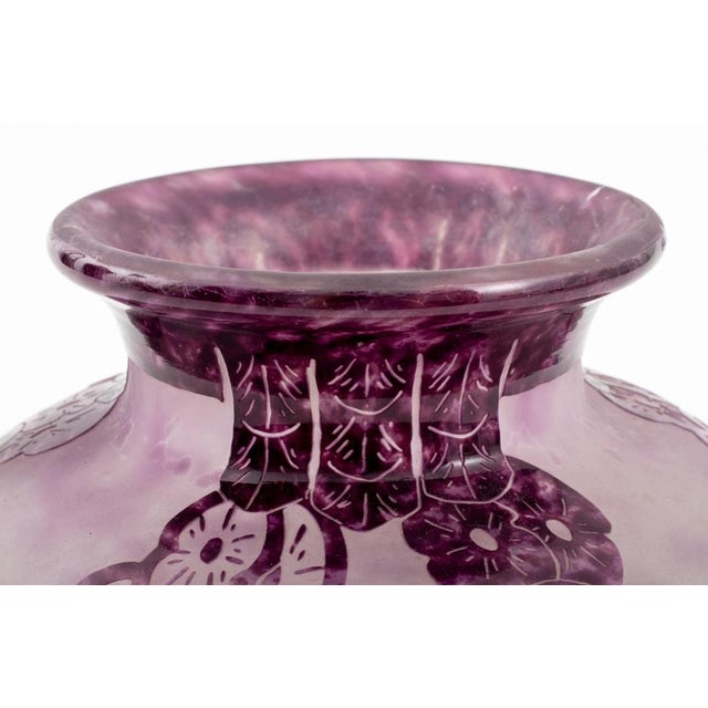 Charder Le Verre Francais Art Deco Glass Vase | Chairish