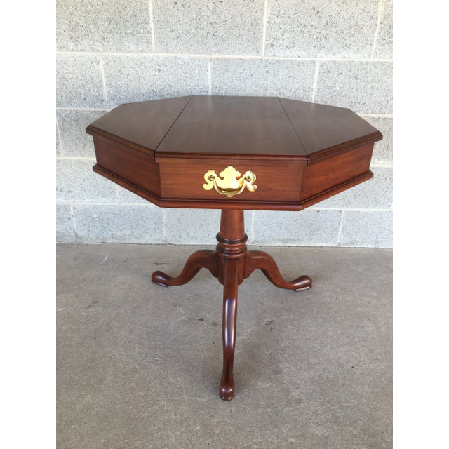 Henkel Harris Wild Black Cherry Jefferson Table - Finish 24 | Chairish