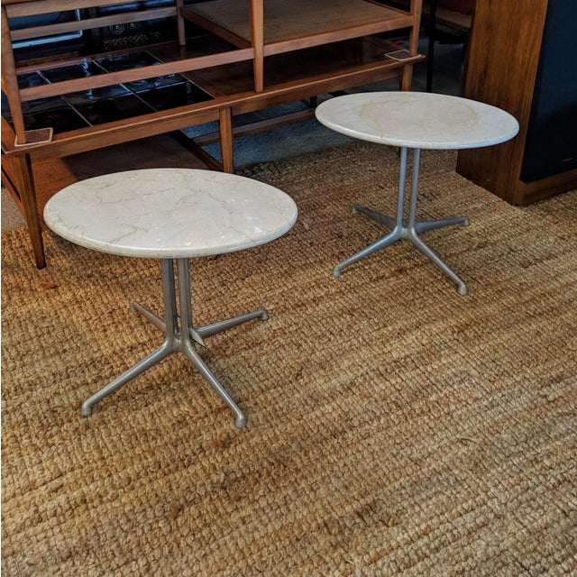 Alexander Girard for Herman Miller Marble Side Tables With La Fonda ...