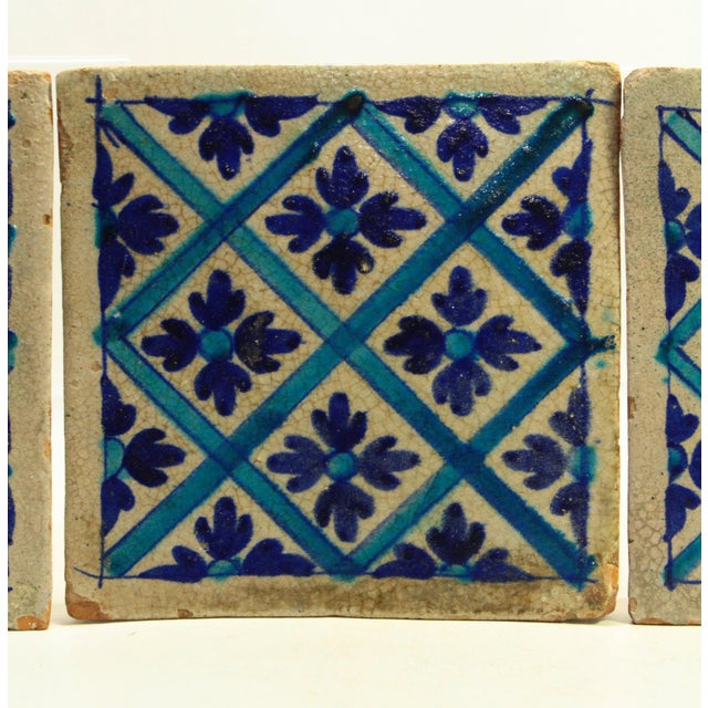 19th Century Mughal /Qajar Indo-Persian Blue & Turquoise Glaze Redware ...