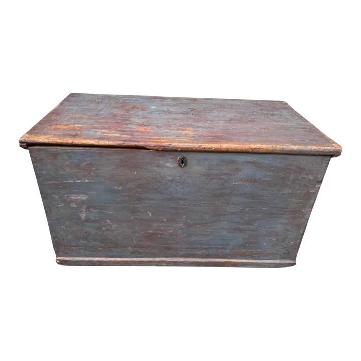 Early 20th Century Antique Primitive American Painted Fruitwood Packing ...