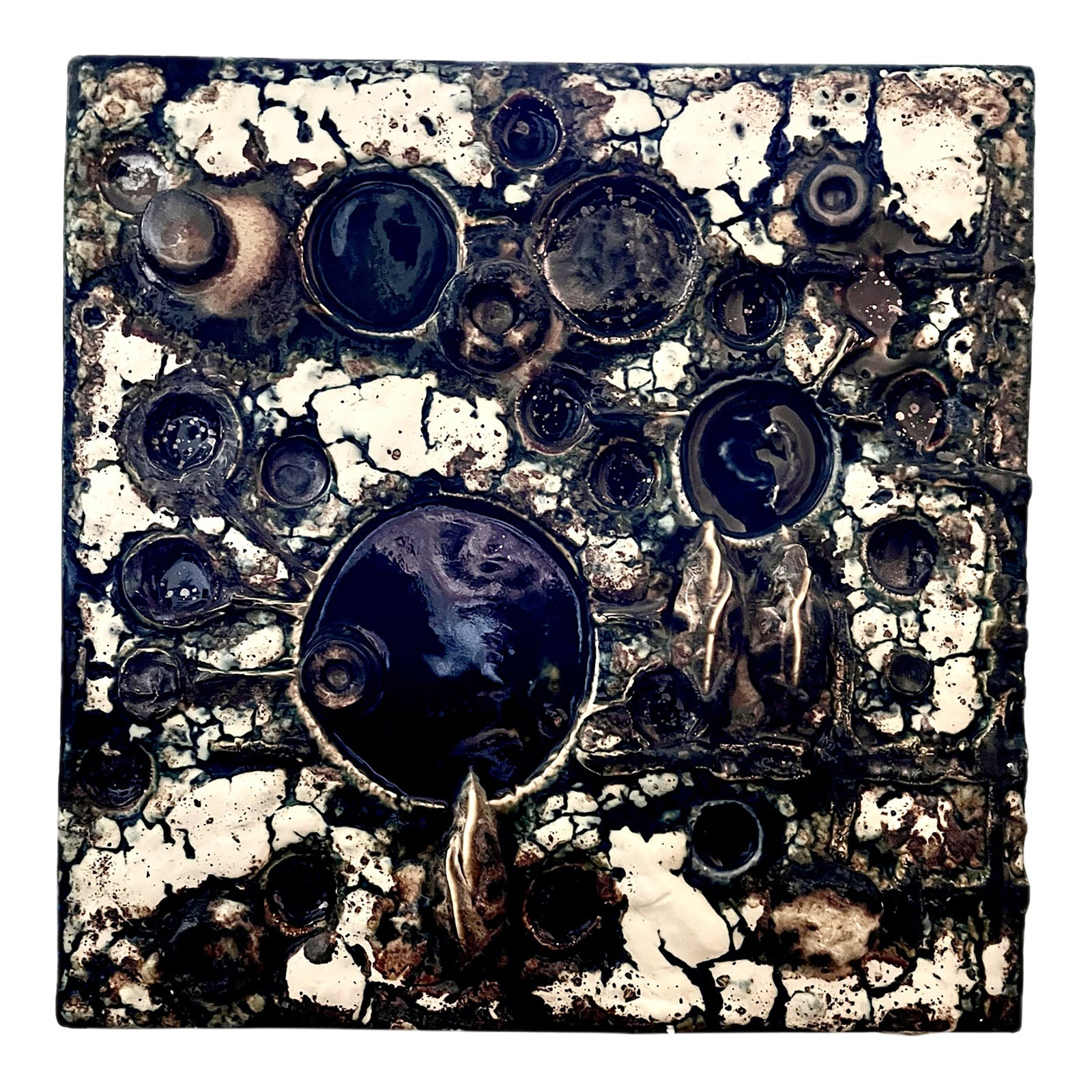 Circa 1975 Helmut Friedrich Schäffenacker Brutalist Polychrome Glazed ...