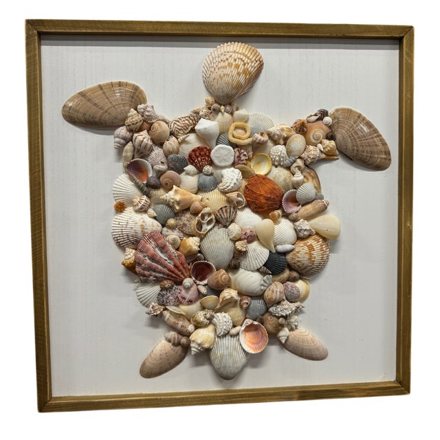 Custom Seashell Turtle Wall Art | Chairish