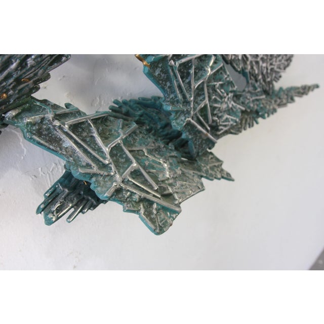 Postal Modern Curtis C. Jere Modern 1980’s Abstract Metal Wall ...