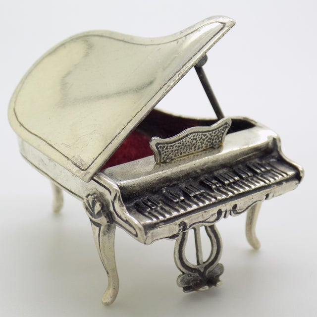 Vintage Italian Handmade Silver Piano Instrument Figurine, Tuscany ...