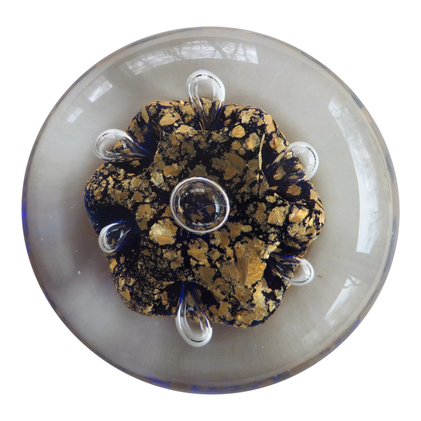 1990s Art Glass Paperweight, Artist Signed | Chairish