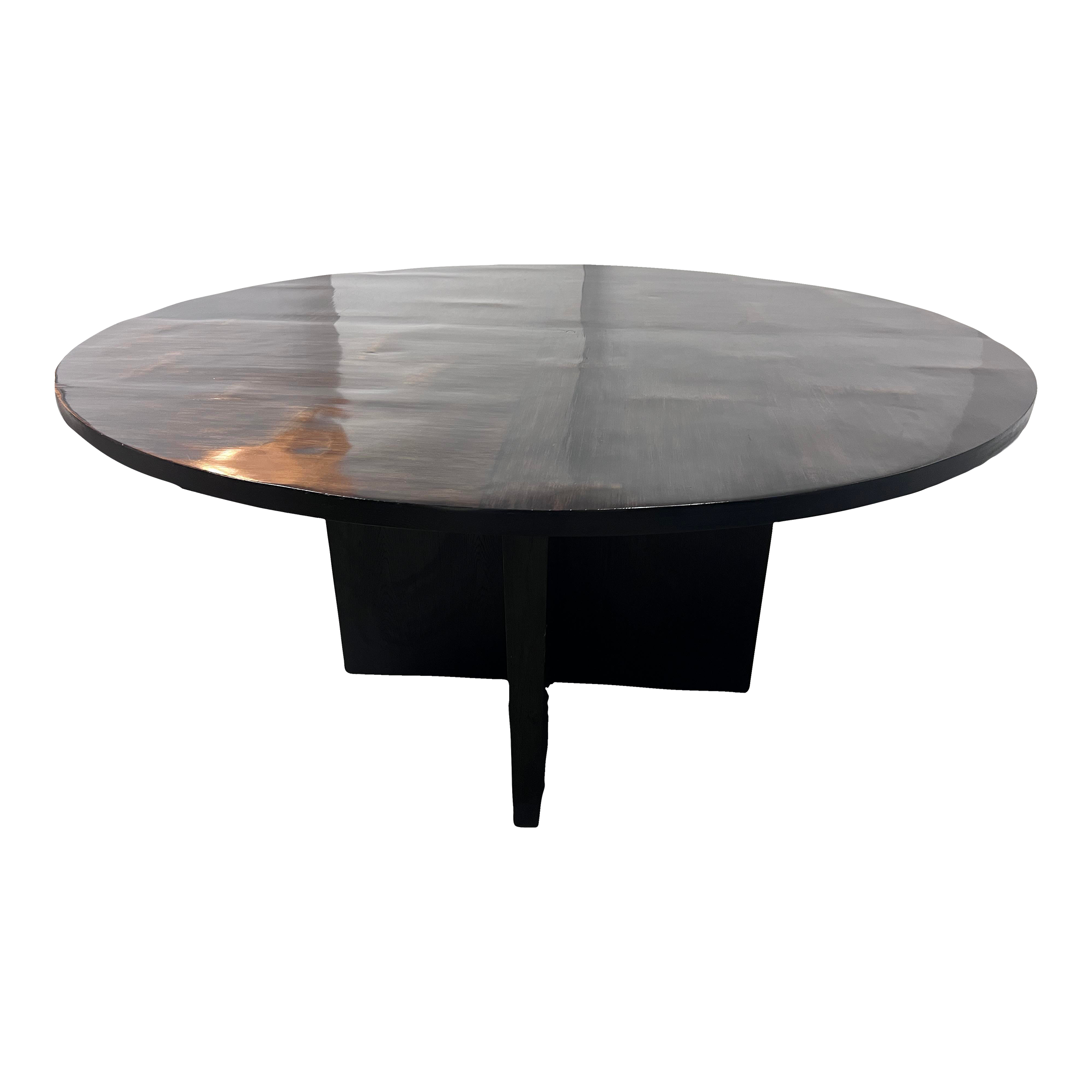 Restoration Hardware Wyeth Split Bamboo Round Dining Table | Kashew