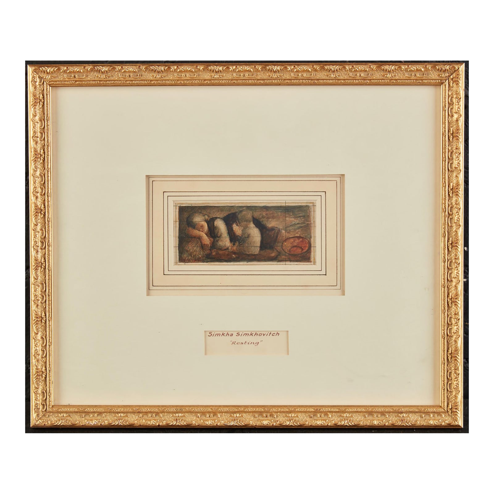 Simkha Simkhovitch Original Miniature Watercolor | Chairish