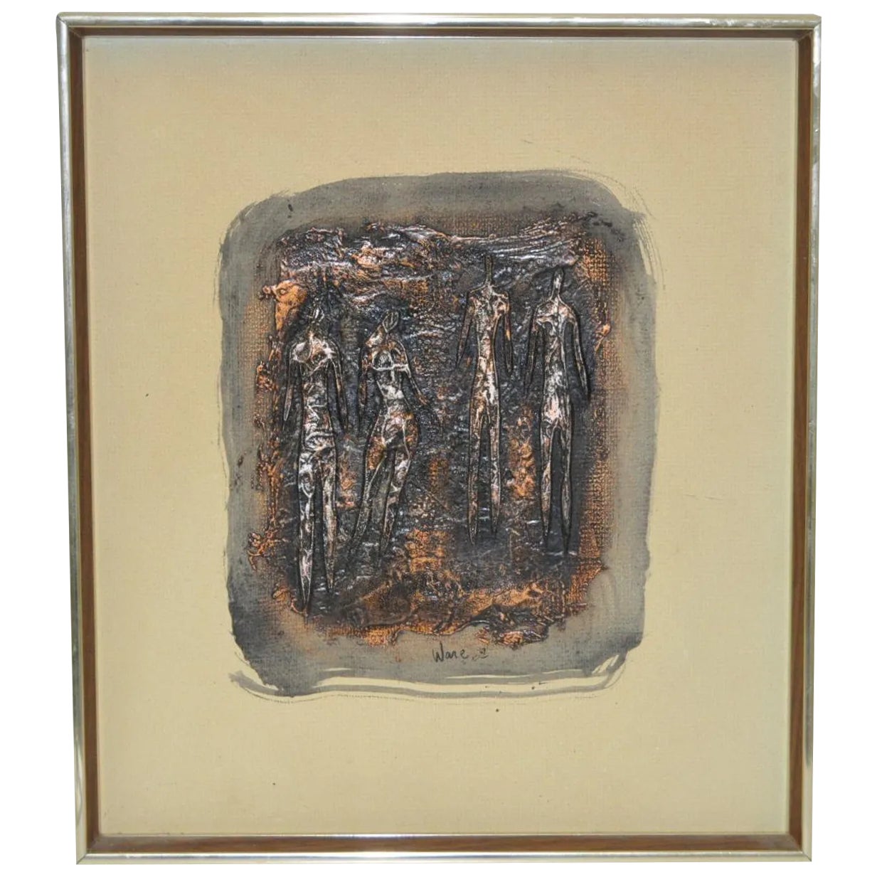 Charles Ware Mid Modernist Painting | Chairish