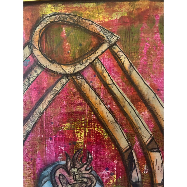 "The World" Original Abstract Oil on Canvas by Annie Todd in Gilded ...