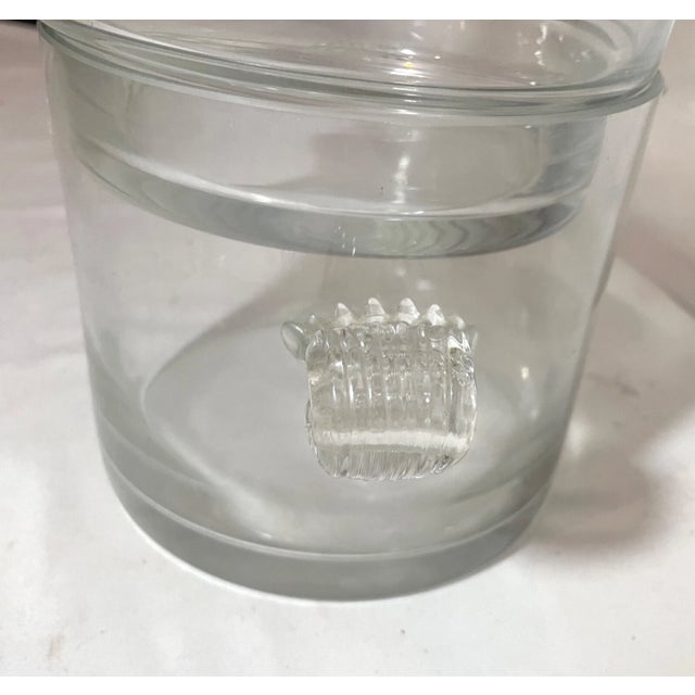 Rare Antique Hand Blown Romanian Glass Ice Bucket Chamber Decanter ...