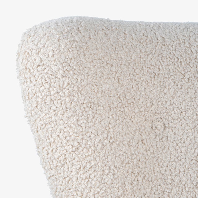 1940s Danish Wing Chair in the Style of Fritz Hansen in Faux Shearling ...