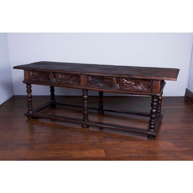 17th Century French Renaissance Louis XIII Walnut Table | Chairish