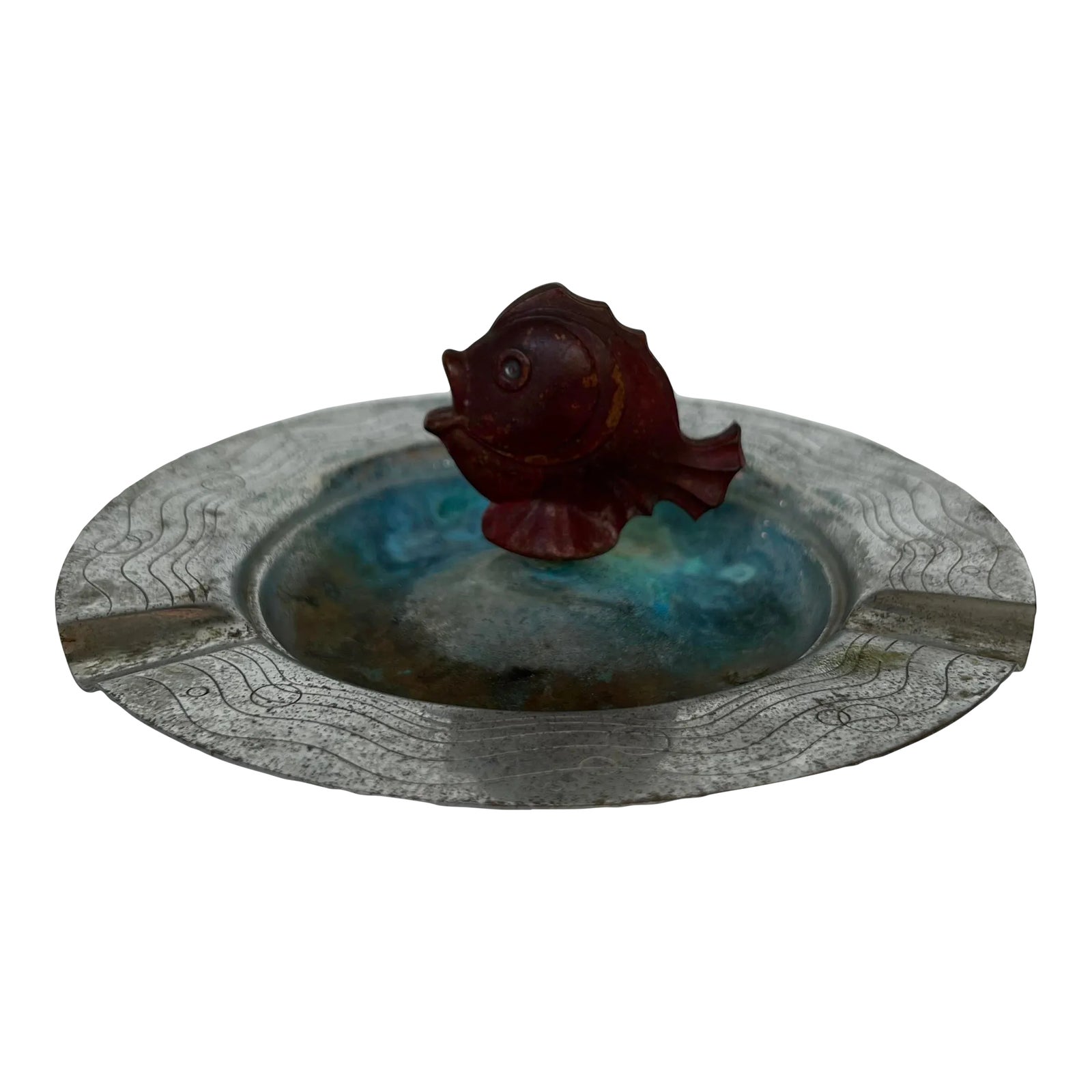 Vintage Chase Co. Chrome Fish Ashtray Ash Tray Art Deco | Chairish