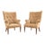 Pair of Hickory Chair Federal Style Isaac Wing Chairs With Velvet ...
