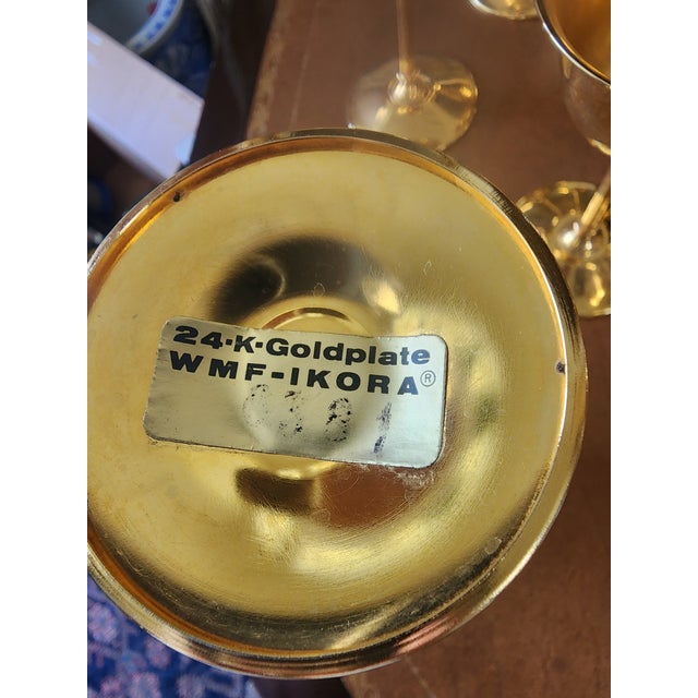24k Gold Plated Goblets | Chairish