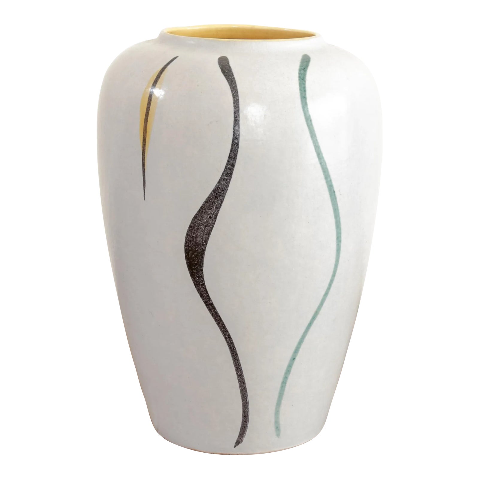 1970s Foreign West German Pottery Vase | Chairish