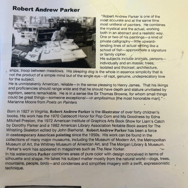 1950’s Original Abstract Expressionist Party Scene Lithograph | Chairish