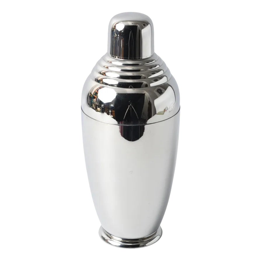 Art Deco Chromed Metal Cocktail Shaker from Dana Dfa, 1940s | Chairish