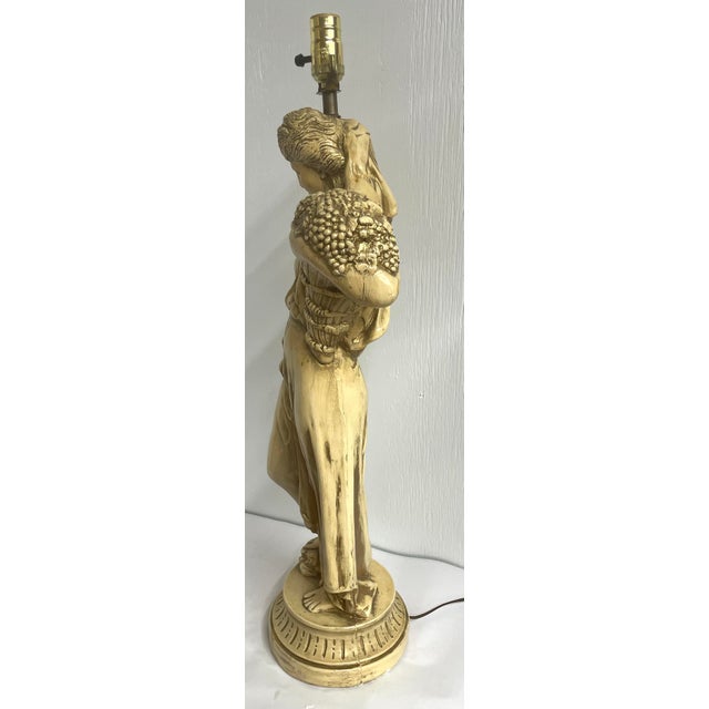 Fabulous Figural Greek Goddess Lamp | Chairish