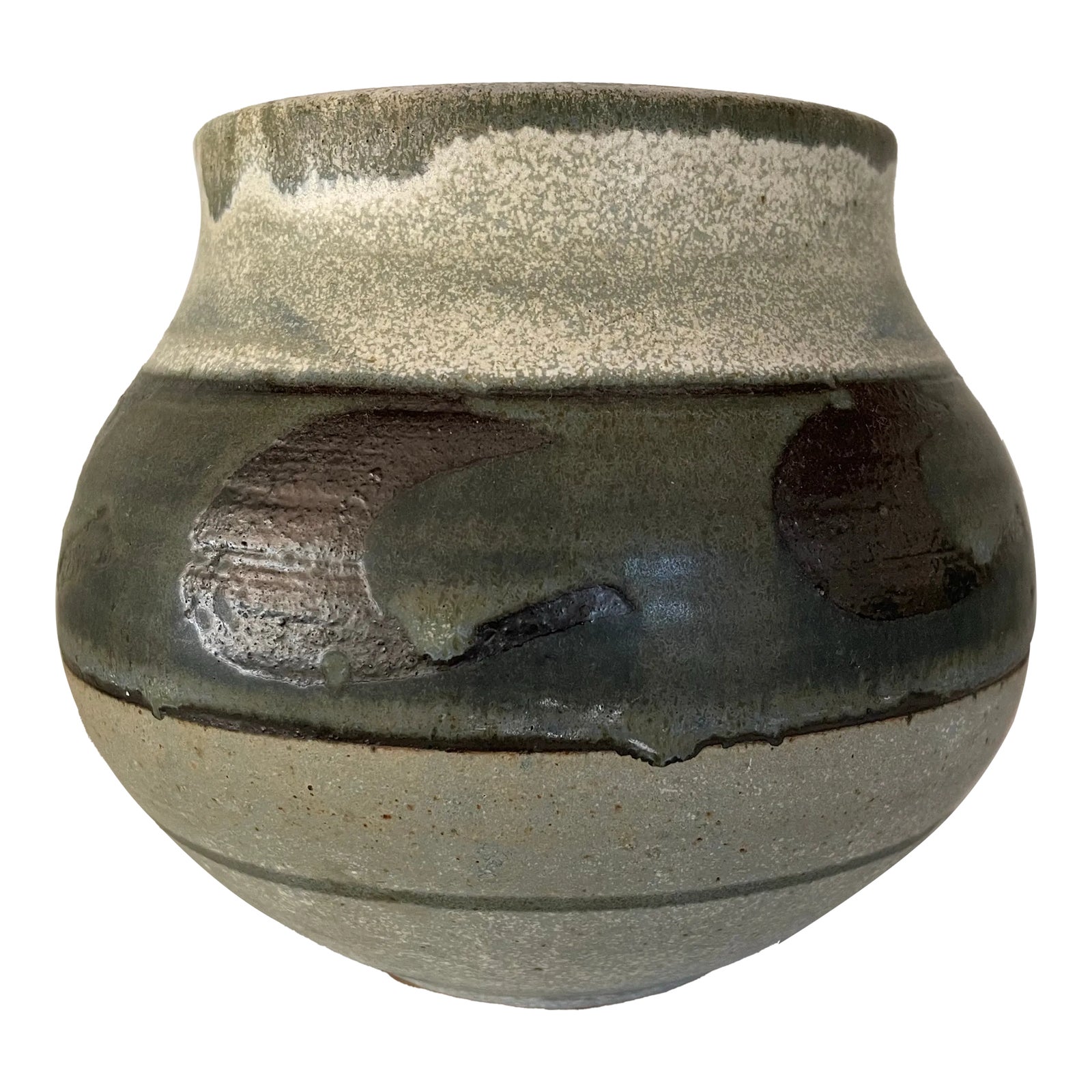 Waves Pottery Ceramic Vessel | Chairish