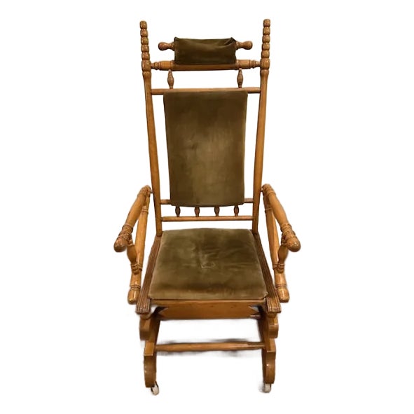 Late 19th Century Victorian Eastlake Style Platform Rocking Chair ...