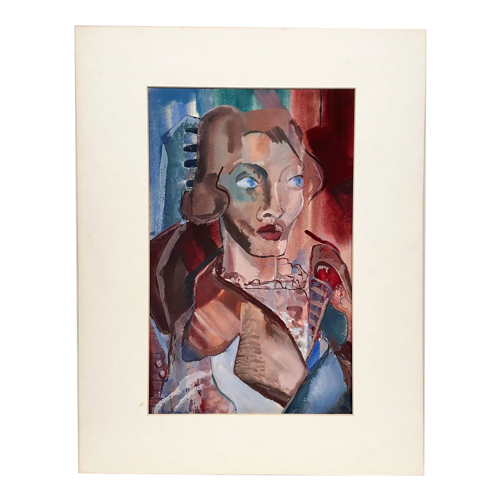 1939 Portrait of a Woman Titled, "Blue Eyes" by Institute of Design ...